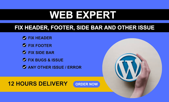 Make sticky header and footer for your website by Aijazweb8 | Fiverr