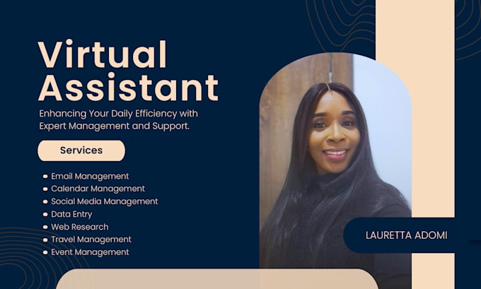 Be your professional virtual assistant by Lauryadomi | Fiverr