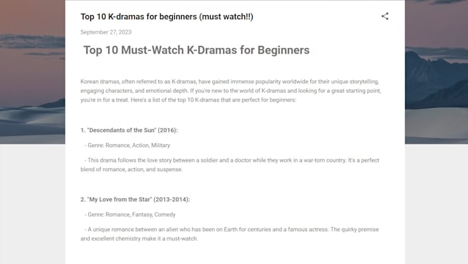 Create a mind blowing blogs for you by Shuaib_blogger3 | Fiverr