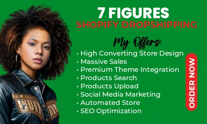 Build 7 figure shopify dropshipping, shopify store redesign by Phebs ...
