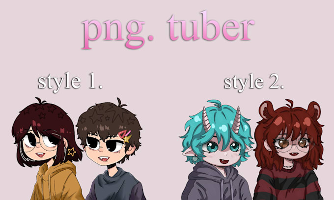 Draw a pngtuber for you for twitch by Mwarcii | Fiverr