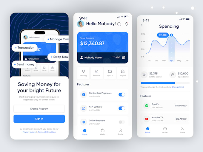 Do mobile app and website ui ux design in figma by Arafatz008 | Fiverr
