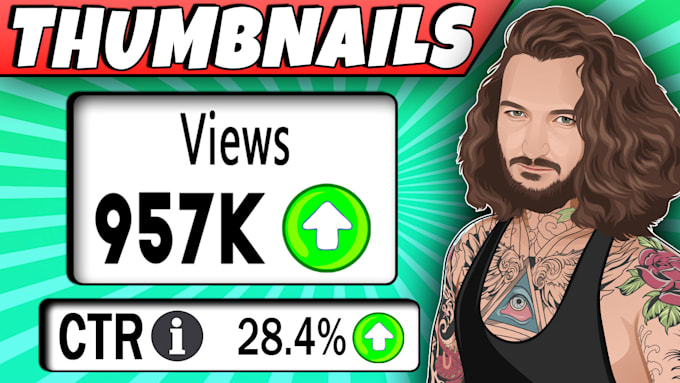 High ctr youtube thumbnails within 24 hrs by Mikefranklin597 | Fiverr