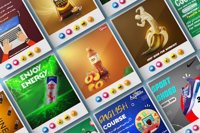 Design creative social media posts for you by Anasse_amri | Fiverr