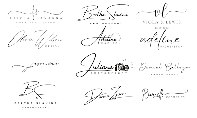 Design a unique and stylish signature logo by Hgfghjkv | Fiverr