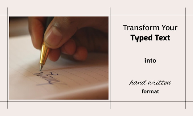 Create handwritten notes from your typed text by Munoarts | Fiverr