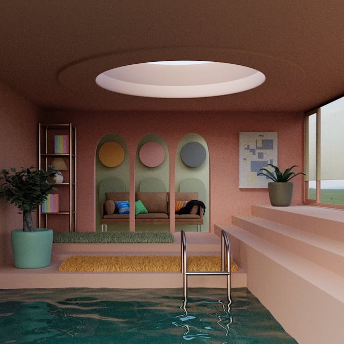 Create an architectural visualization render by Slyvian | Fiverr