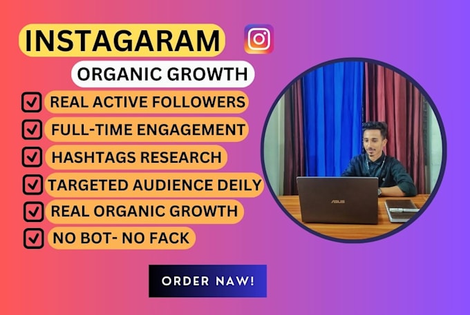 Do instagram marketing and organic growth by Dm_parves | Fiverr