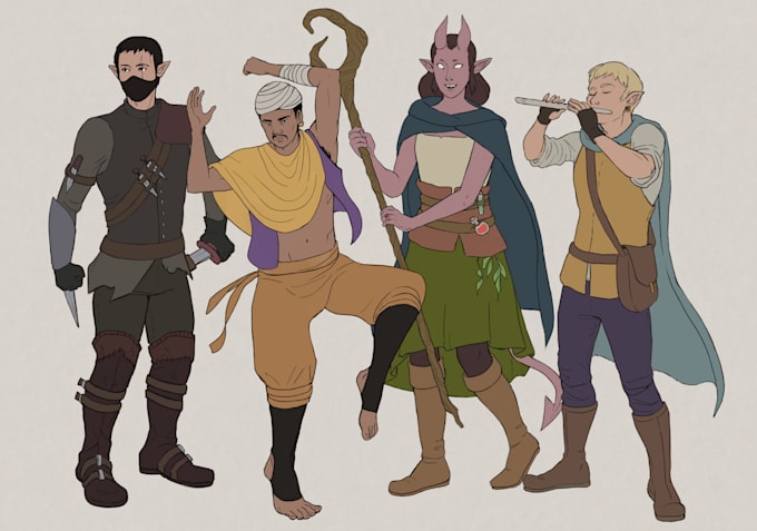 Draw a full body picture of your tabletop rpg character by Jessemauer ...