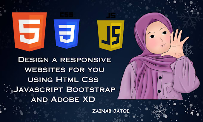 Create and design a responsive website using html css and js by ...