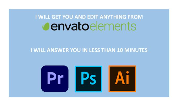 Help to edit the items you donwloaded from envato elements by Machegol ...