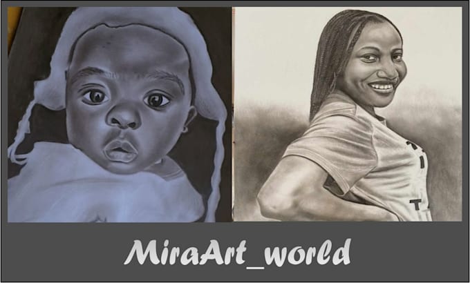 Draw a realistic drawing by Miraart_world | Fiverr