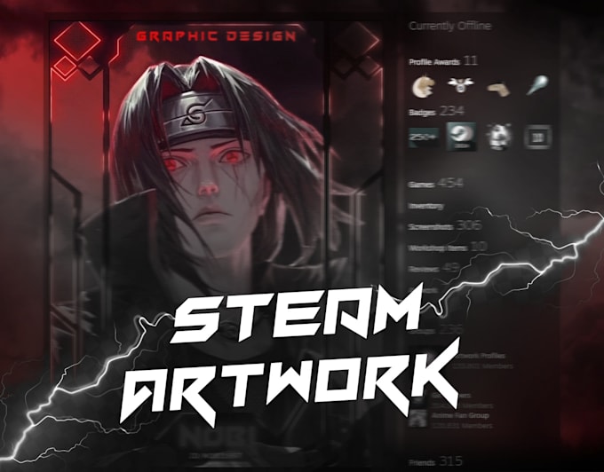 Create animated steam profile artwork by Sondoan273 | Fiverr