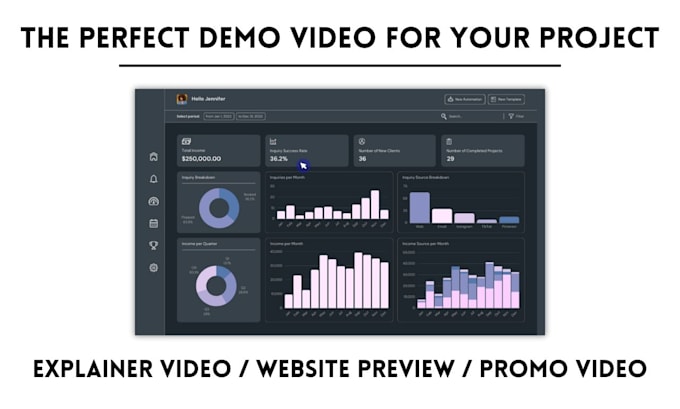 Create a stunning demo video for your website or ai tool by Txrran | Fiverr
