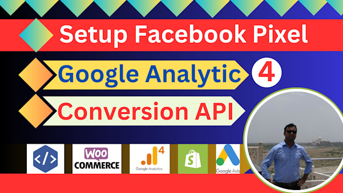Setup facebook pixel conversion api with google analytic 4 by Noman_878 | Fiverr