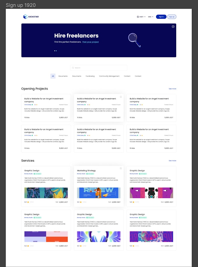 Create elegant, modern ui ux design by Linhngdeveloper | Fiverr