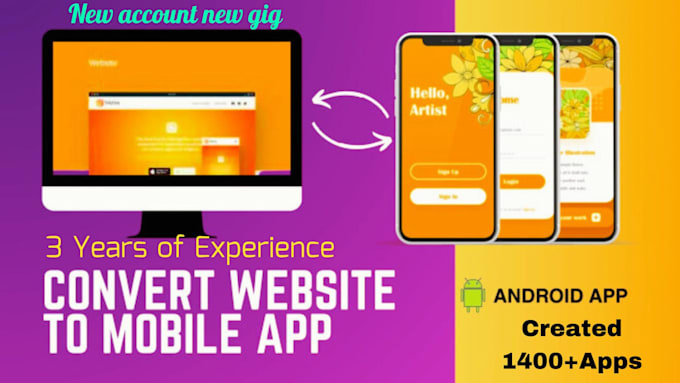 Convert your website to android app by Sksalman2 | Fiverr
