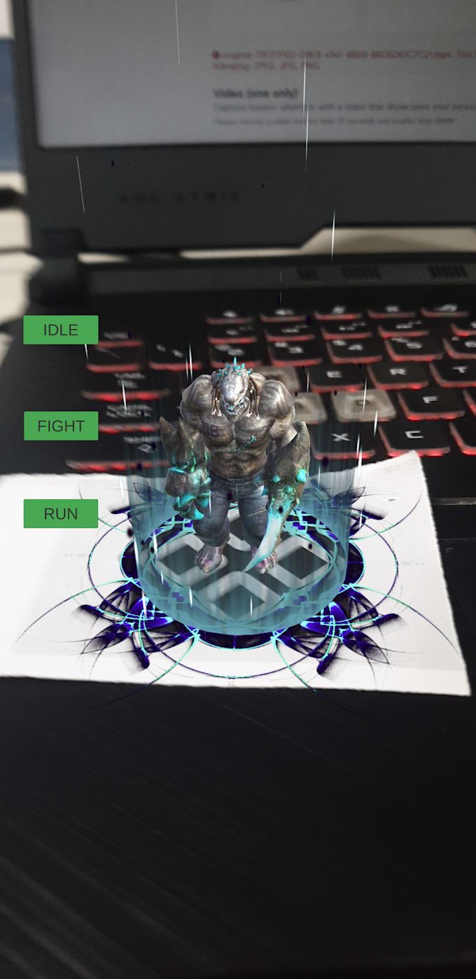 Make an augmented reality model on a marker which in interactive, i teach ar too by Leafblade47 ...