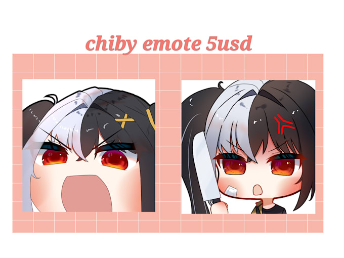 Draw cutest chibi emotes by Celart10 | Fiverr