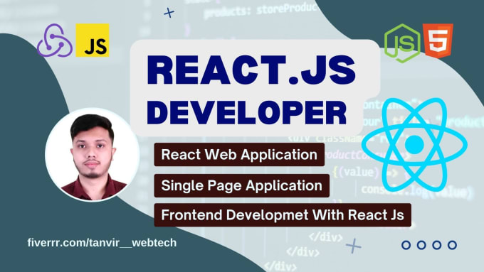 Be Your React Js Developer Frontend Web Development Html Css By Tanvirwebtech Fiverr