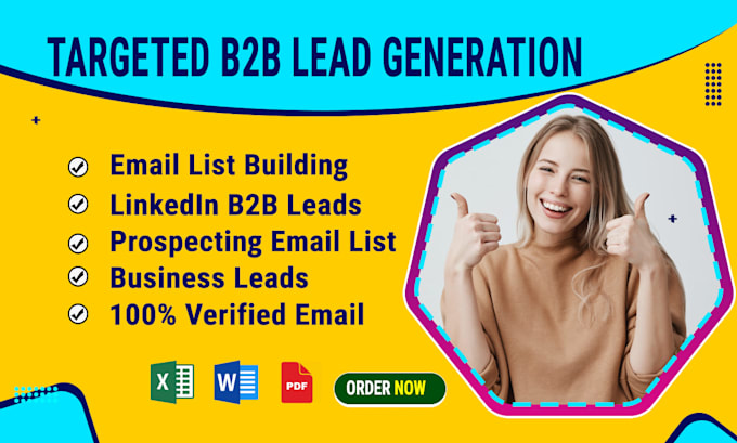 Do b2b lead generation and build prospect email list by Expert_bd120 | Fiverr