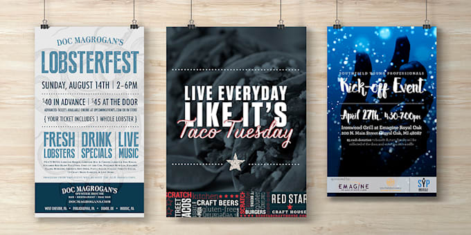 Design an eyecatching promotional poster or postcard by Hirehannah | Fiverr