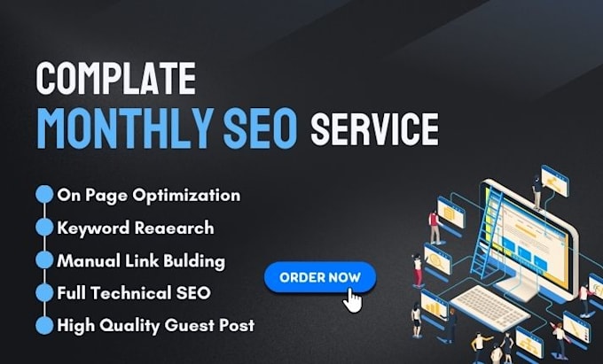 Increase your website ranking with complete monthly seo service by Bmsamsulroni | Fiverr