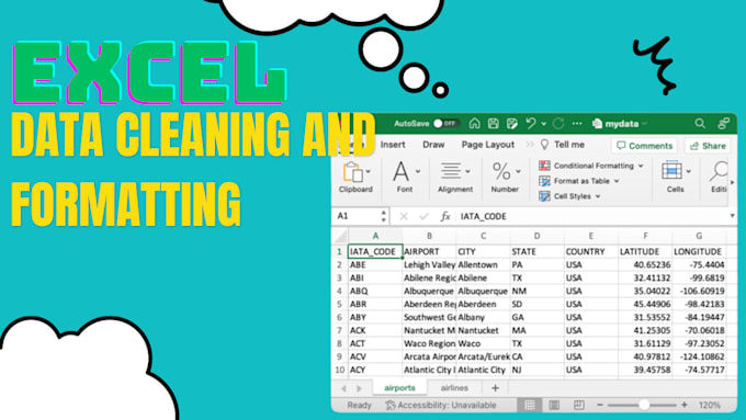 Efficient excel data cleaning and organization by Nextgen_sahil | Fiverr
