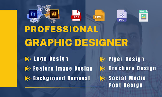 Do graphic design adobe illustrator, photoshop in ai, psd, eps, vector ...