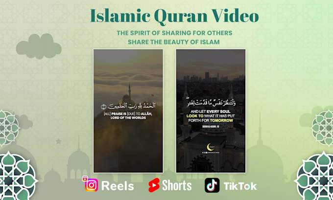 Create islamic quran video tiktok, instagram reels, youtube shorts by ...