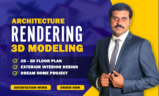 Do architecture 3d modeling in revit, exterior rendering by Ghuman_architct | Fiverr