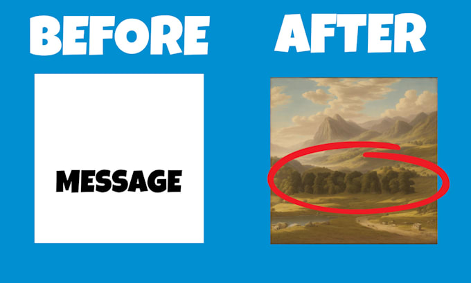 Hide your text in an image as an optical illusion by David_persson | Fiverr