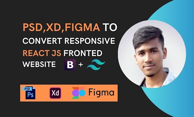 Transform Figma Psd Xd Designs Into React Html Mern Website By Shreekanta Dash Fiverr