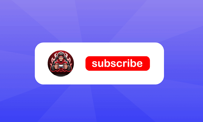 Animate subscribe or follow button on your logo by Ryant92 | Fiverr