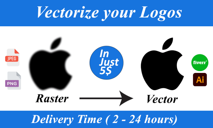 Convert raster logo into vector file in high resolution by ... Convert raster logo into vector file in high resolution by ...
