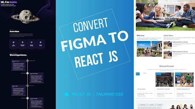 Convert psd xd figma to react website as react js developer by Umme ...