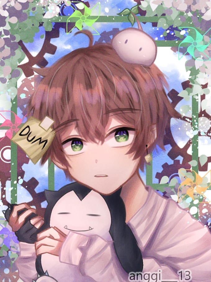 Draw anime, oc, games characters with my artstyle by Mii_k0 | Fiverr