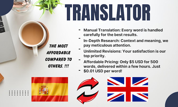 Translate from english to spanish or vice versa with unlimited ...