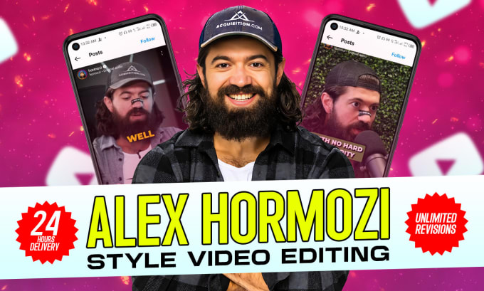 Edit youtube shorts, reels and tiktok in alex hormozi style captions by Aena213 | Fiverr