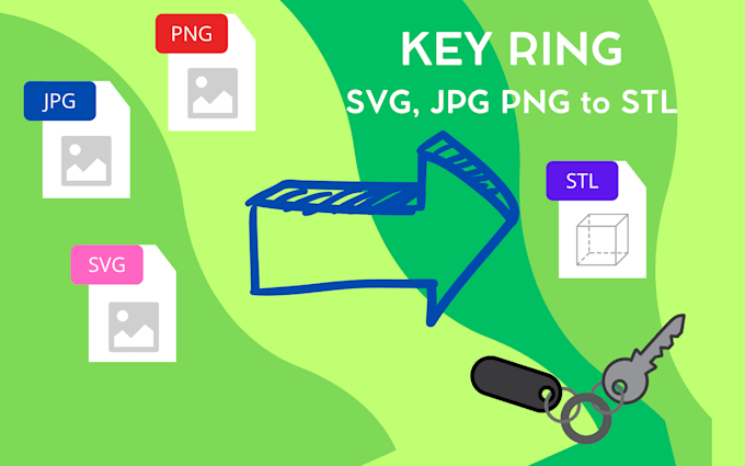 Make a personal design for a key ring using your logo by Francovacc ...