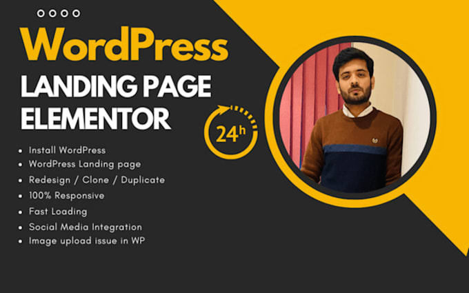 Create responsive wordpress landing page, elementor pro by Aqilnawaz | Fiverr