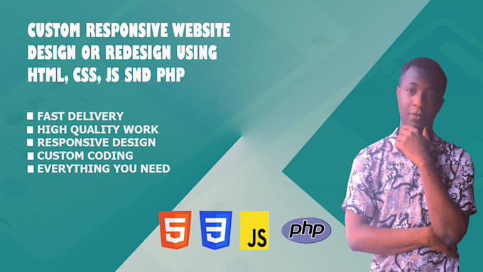 Be Your Frontend Developer Using Html Css Bootstrap Javascript Php In 8hrs By Abdulzeez002