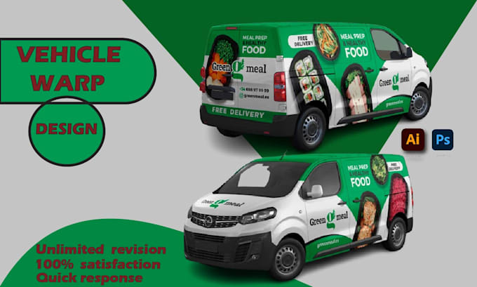 Make creative vinyl van wrap vehicle car wrap design graphics ...