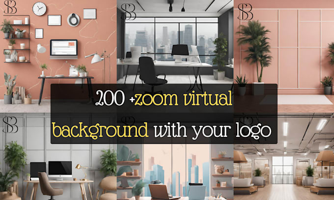 Design a custom zoom virtual background with your logo by Hifzadigital ...