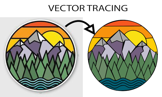 Do vector tracing, redesign logo or image, convert image to vector by Wafarashid | Fiverr