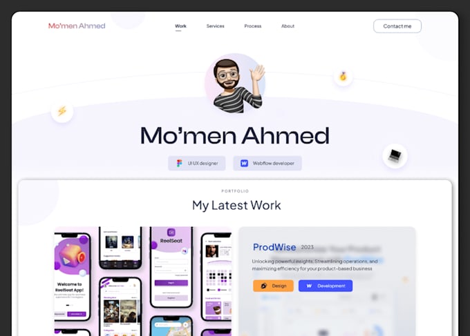 Create a professional portfolio, resume, or landing page fully ...