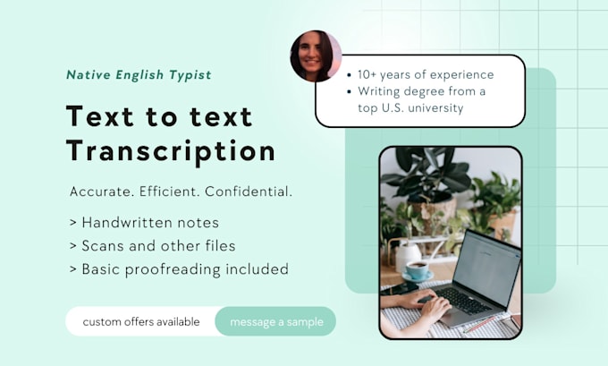 Transcribe and format notes, scans, and other files by Gigigreene | Fiverr