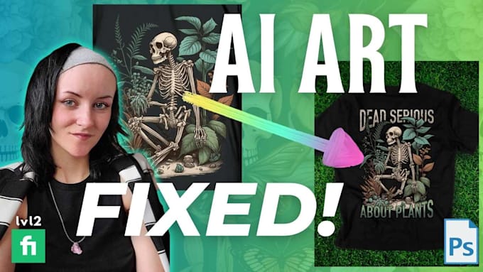 Correct ai image errors and flaws with photoshop by Stardustweb | Fiverr