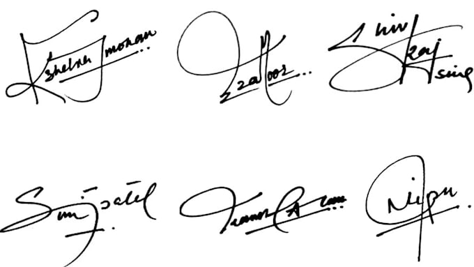 Provide you handwritten signature styles with video tutorial by ...