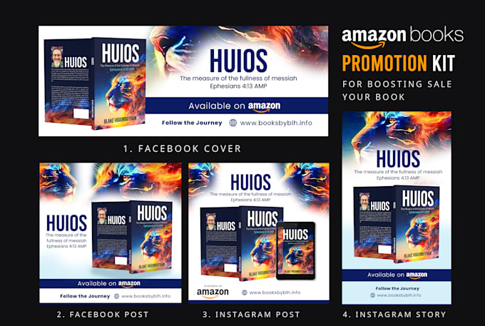 Eye catching social media kit design for your amazon book promotion by ...